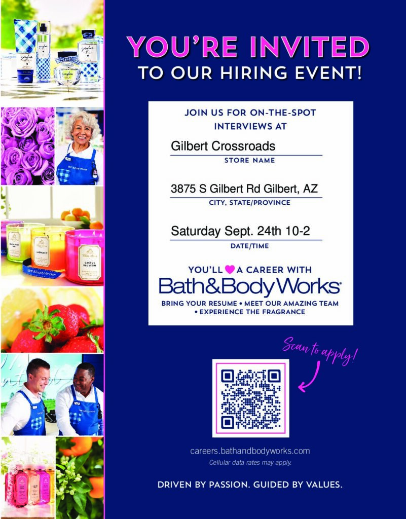 Hiring Event BBW Gilbert Crossroads | Crossroads Towne Center